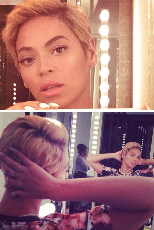 Beyonce Chops Off All Her Hair Singer Debuts Fierce New Pixie Cut